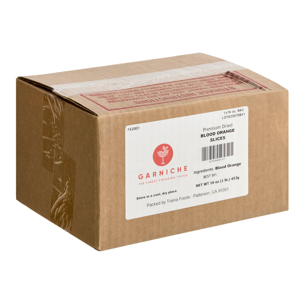 Garniche Dried Blood Orange Slices - 140/Case