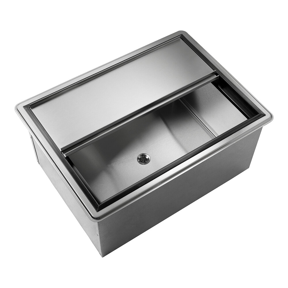 Krowne Royal Series D2712-10 20" x 27" Stainless Steel Drop-In Ice Bin ...