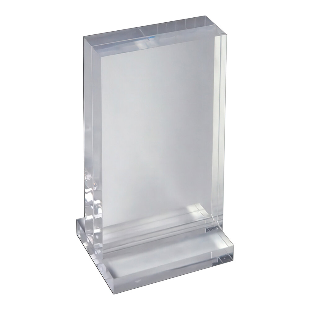 Azar Displays Imperial 5 1/2" x 8 1/2" Portrait Acrylic Block Frame on ...