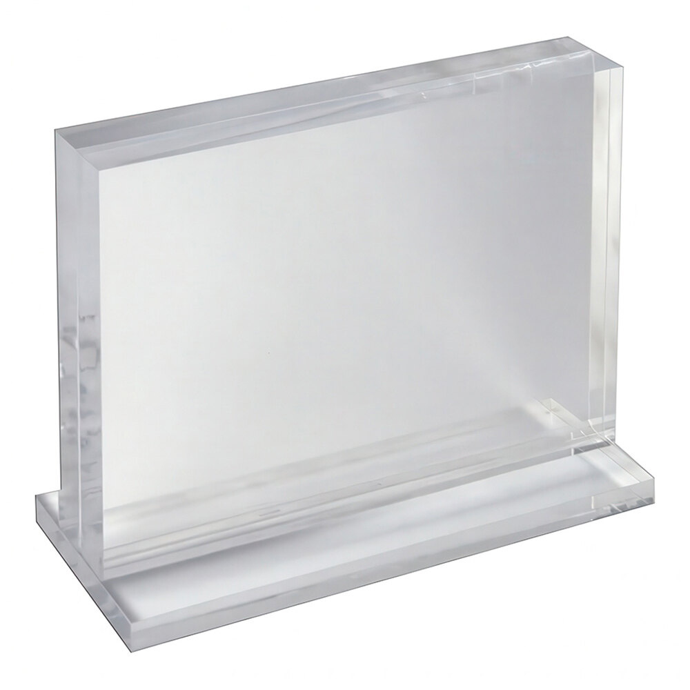 Azar Displays Imperial 11" x 8 1/2" Landscape Acrylic Block Frame on ...