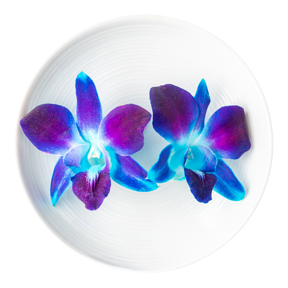 Fresh Origins Sapphire Decorative Edible Orchids 100case 7860