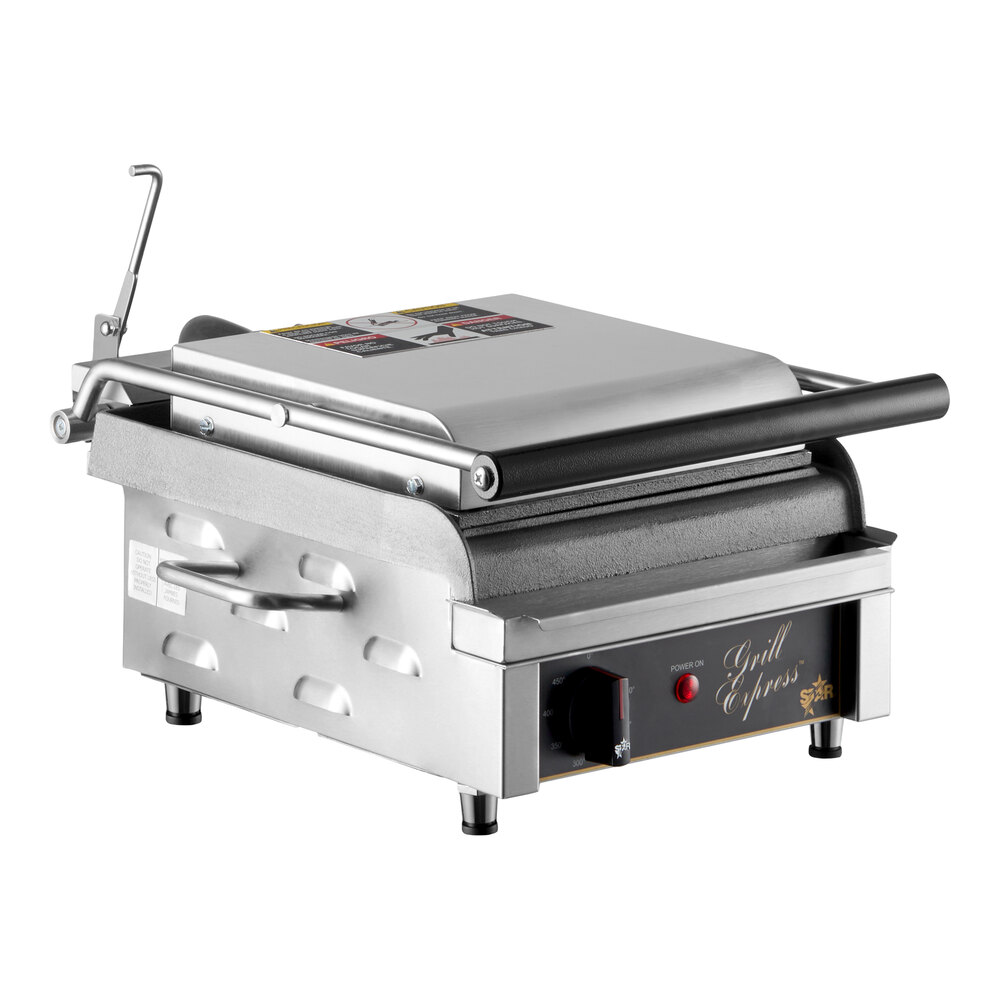 Star Grill Express GX10IS-120V 10" Single Sandwich Grill with Smooth ...