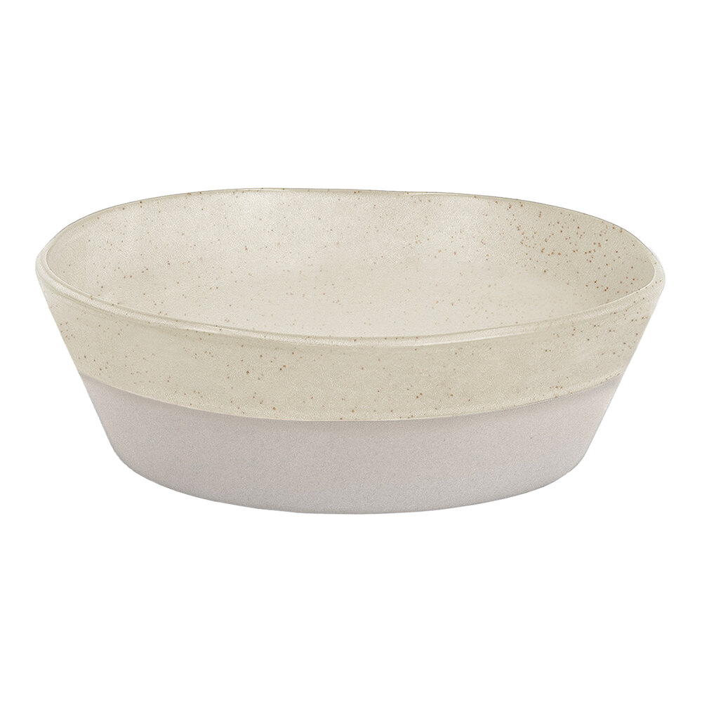 Front of the House Mezze® 26 oz. Sesame Two-Tone Round Porcelain Bowl ...