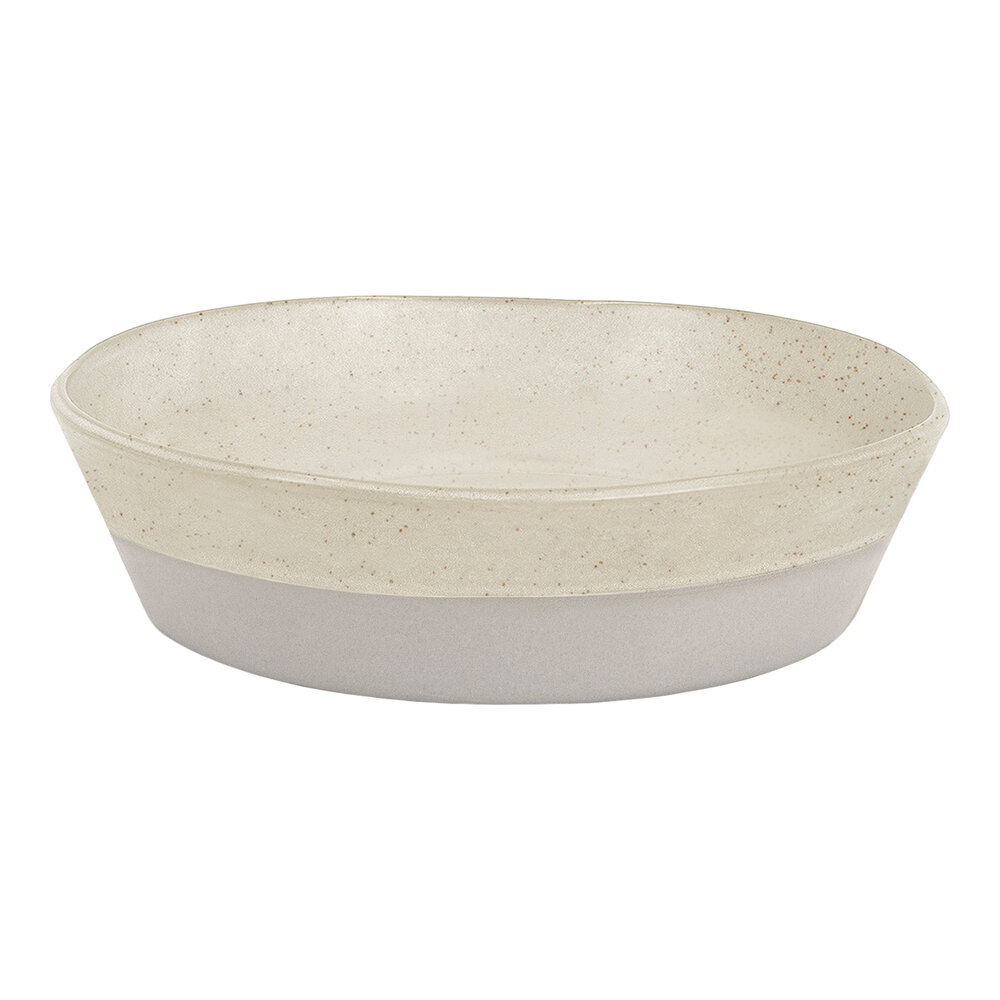 Front of the House Mezze® 48 oz. Sesame Two-Tone Round Porcelain Bowl ...