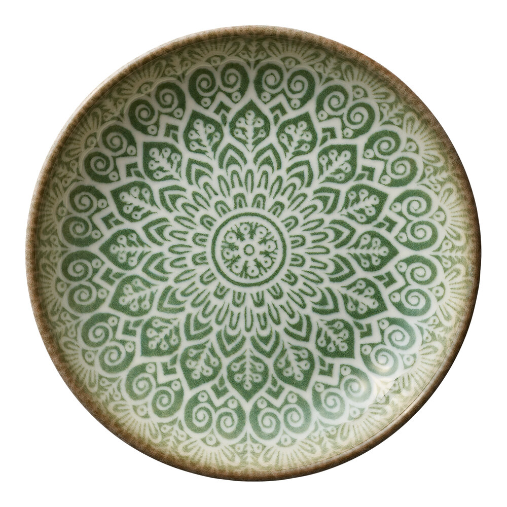 Heart & Soul Soulmate 8 1/2" Round Jade Porcelain Deep Coupe Plate - 6/Case