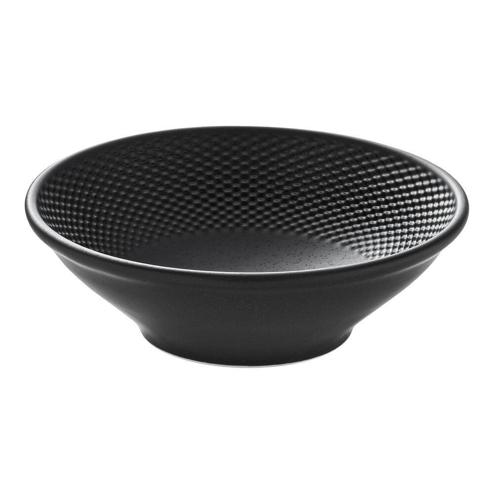 Heart & Soul Pine 30.4 oz. Round Coal Porcelain Bowl - 6/Case