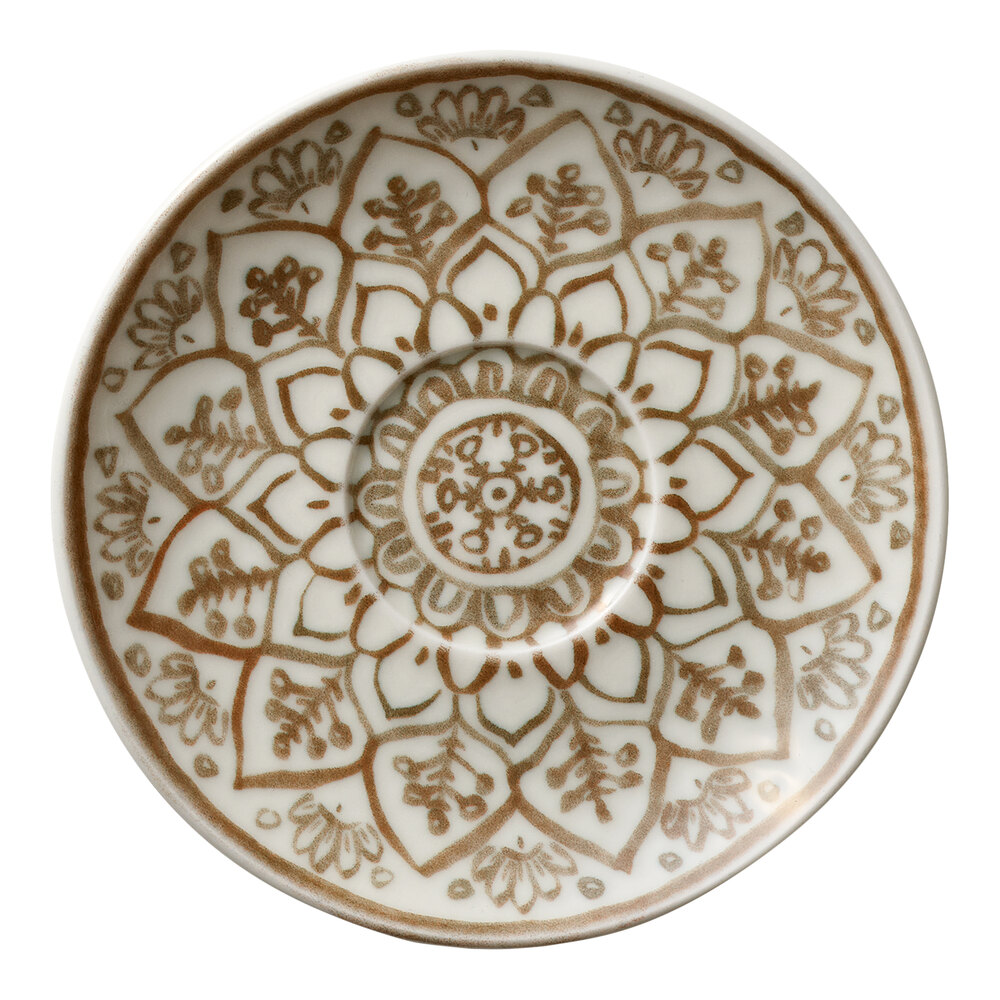 Heart & Soul Soulmate 5 3/4" Round Sienna Porcelain Saucer - 6/Case