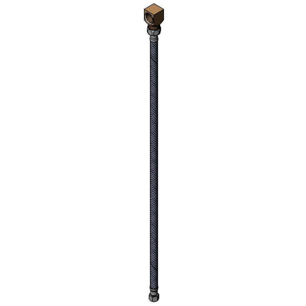 T&S B-1105-KIT Inlet Kit with 24" Hoses and Elbows (1/2" NPT Female x 3 ...