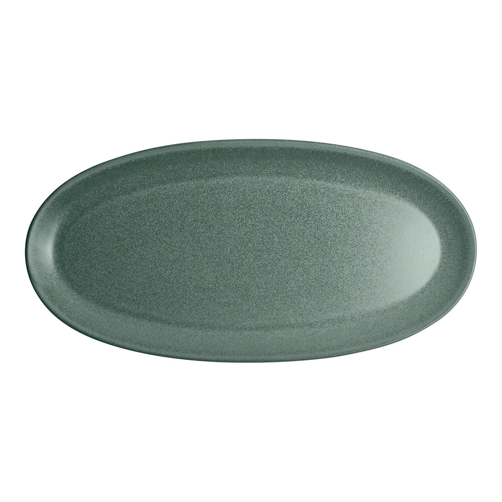 Maham Studio Carnaby from Steelite International 11" x 5 1/2" Oval Teal ...