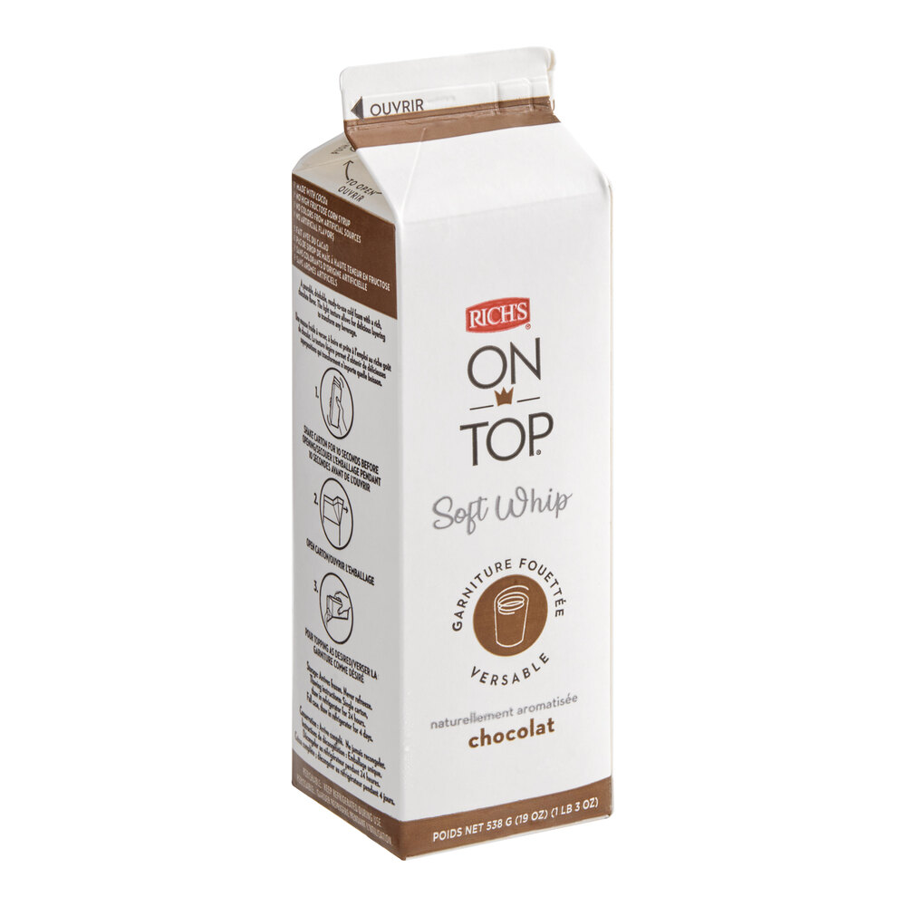 Rich's On Top Soft Whip Pourable Chocolate Cold Foam Topping 19 fl. oz ...
