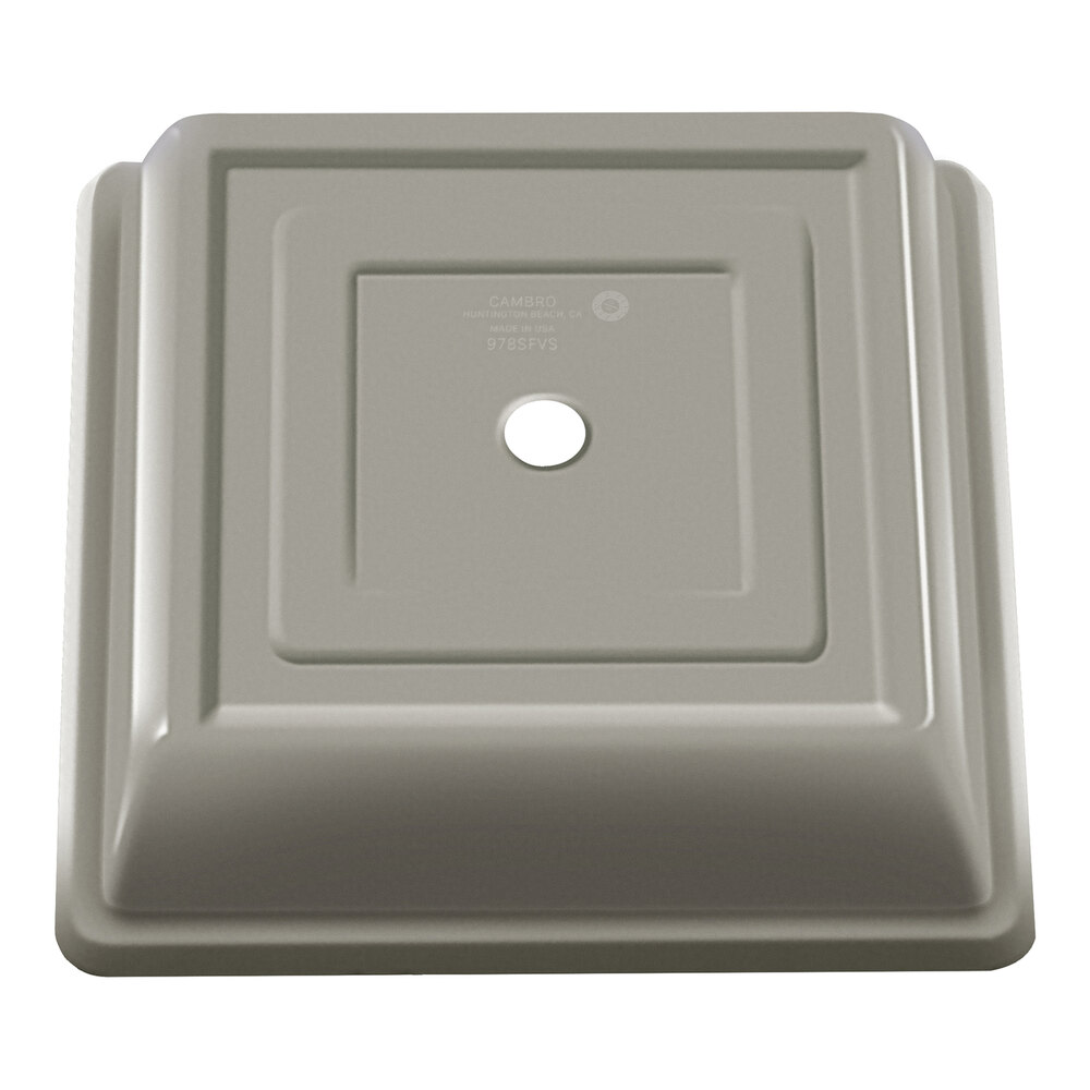 Cambro Versa Camcover 10" Gray Square Plate Cover - 12/Case
