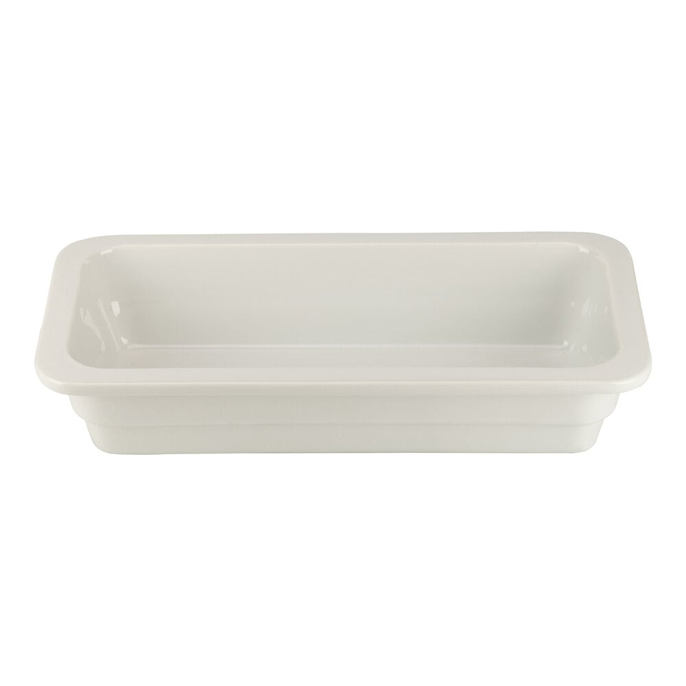 10 Strawberry Street Stella 1/3 Size 2" Deep Rectangular White ...