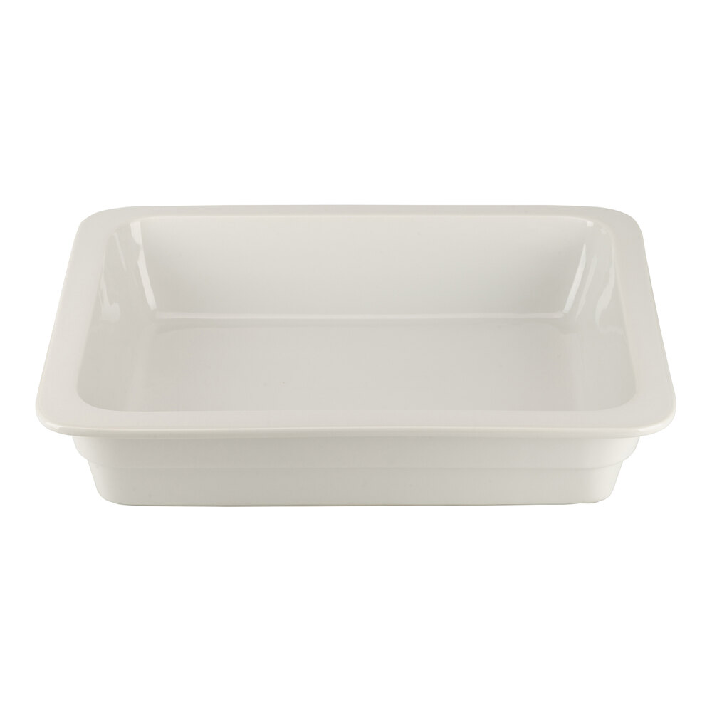 10 Strawberry Street Stella 1/2 Size 2 1/2" Deep Rectangular White ...