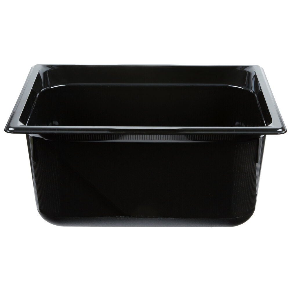 Vollrath 9026420 Super Pan® 1/2 Size Black High Heat Plastic Food Pan ...