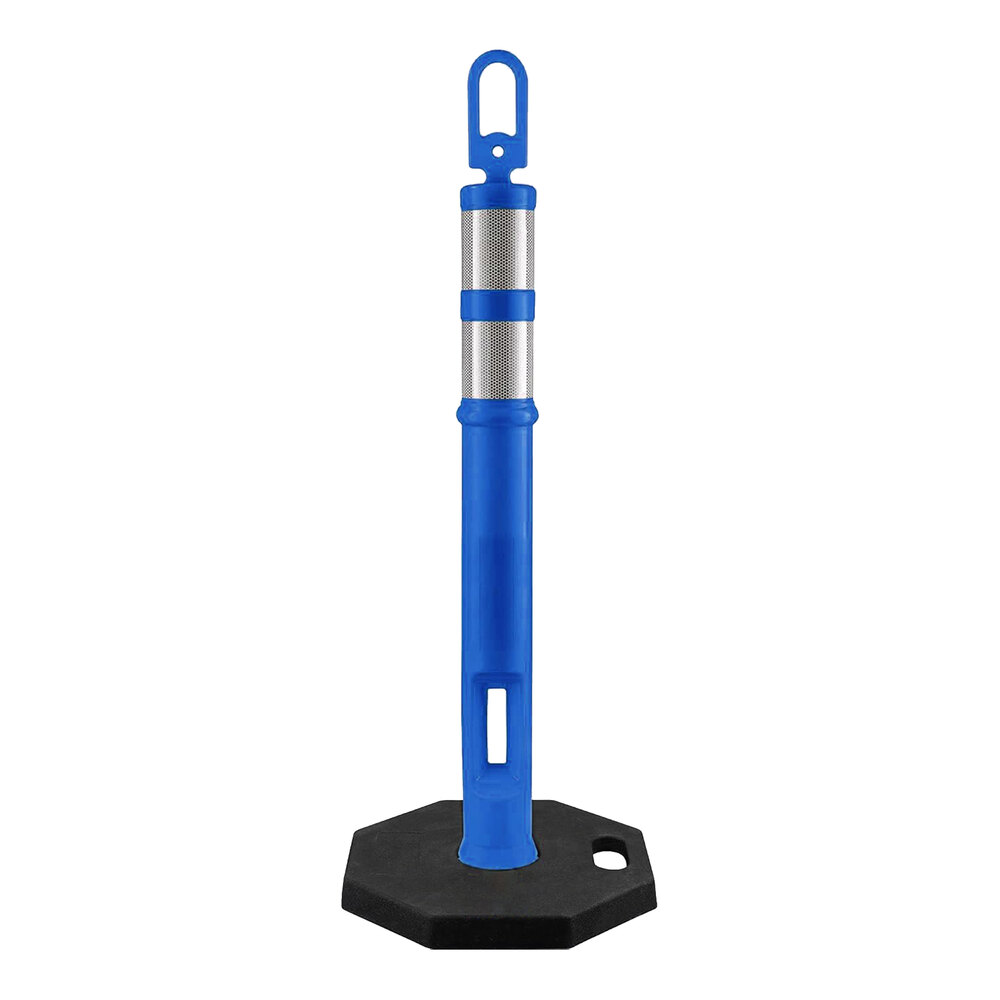 Xpose Safety 43 7/16" Blue Ring-Top Delineator Post with 13 lb ...