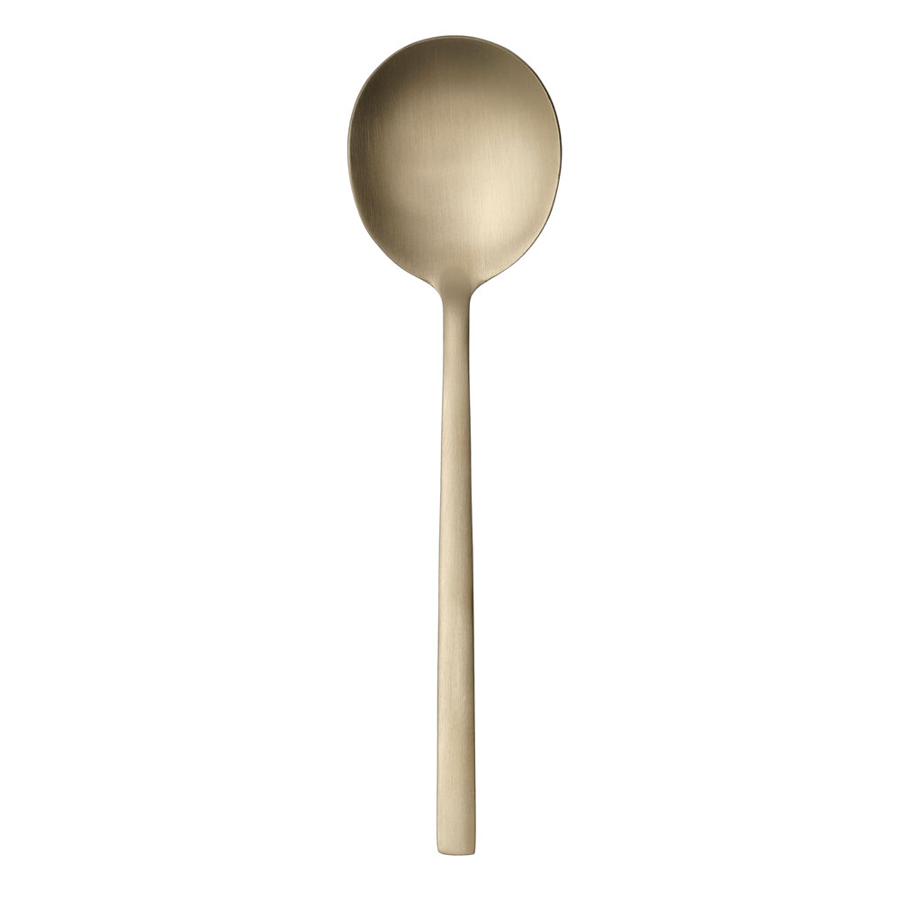 Libbey Elexa Satin OR 7" 18/0 Gold Stainless Steel Heavy Weight ...