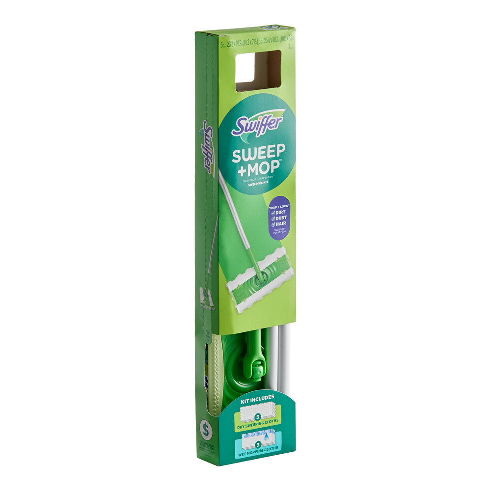 Swiffer® Sweep and Mop 10030772165192 Floor Mopping and Sweeping Kit ...