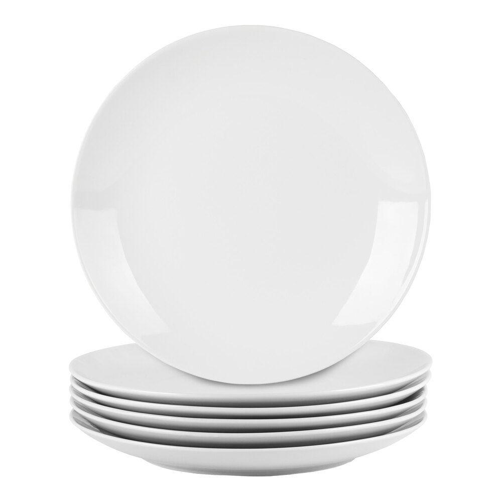 10 Strawberry Street Catering 10 1/2" Round White Porcelain Coupe ...