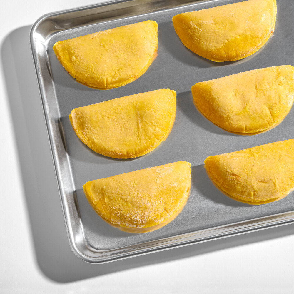 Rico Foods Mozzarella Cheese Corn Shell Empanada 3 oz. - 24/Case