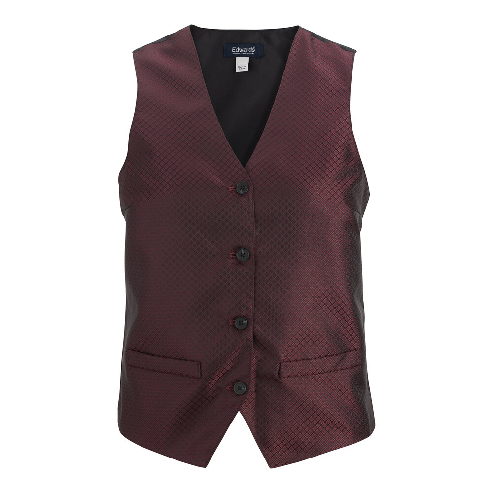 Edwards 7394 Women's Customizable Burgundy Brocade Diamond Pattern ...