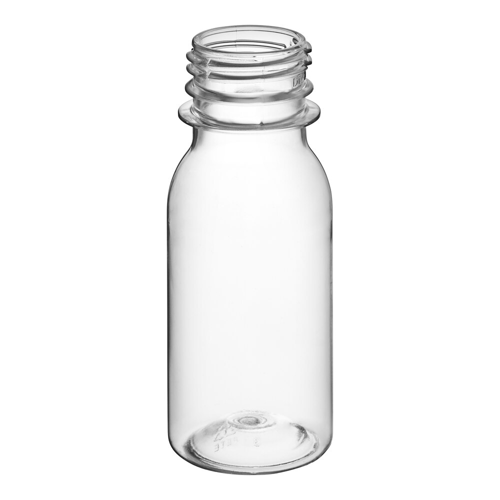 Captiva Containers 2 oz. Clear Round PET Short Energy Bottle - 550/Case