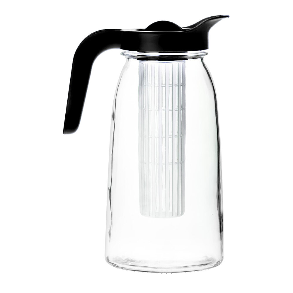 10 Strawberry Street Specialty 71 oz. Flexy Glass Pitcher with Infusion ...