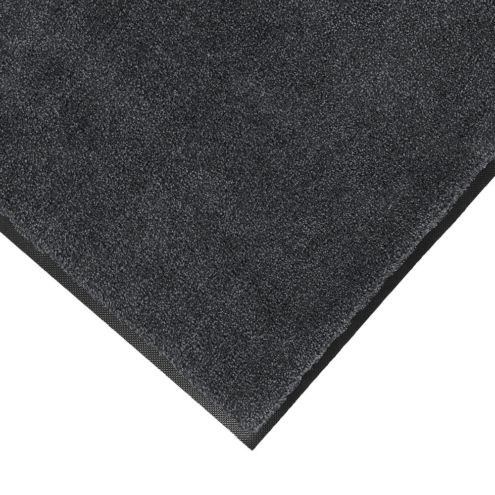 M+A Matting Classic Plush 1806746090 4' x 6' Midnight Gray Mat with ...