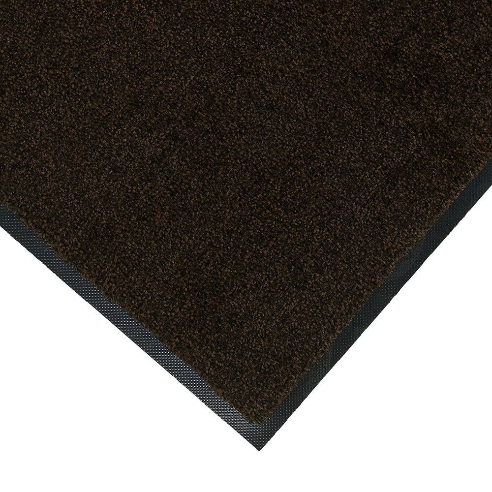 M+A Matting Classic Plush 18048310090 3' x 10' Brown / Black Mat with ...