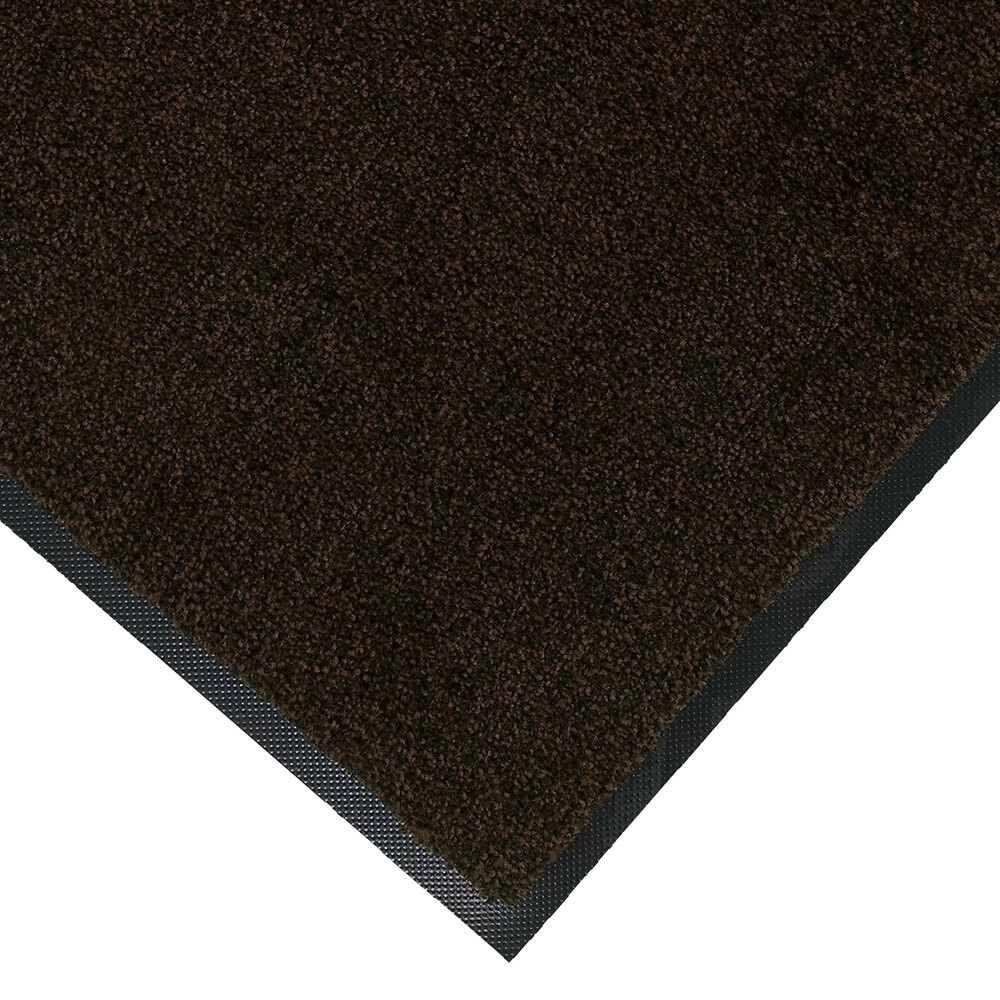 M+A Matting Classic Plush 1804848090 4' x 8' Brown / Black Mat with ...