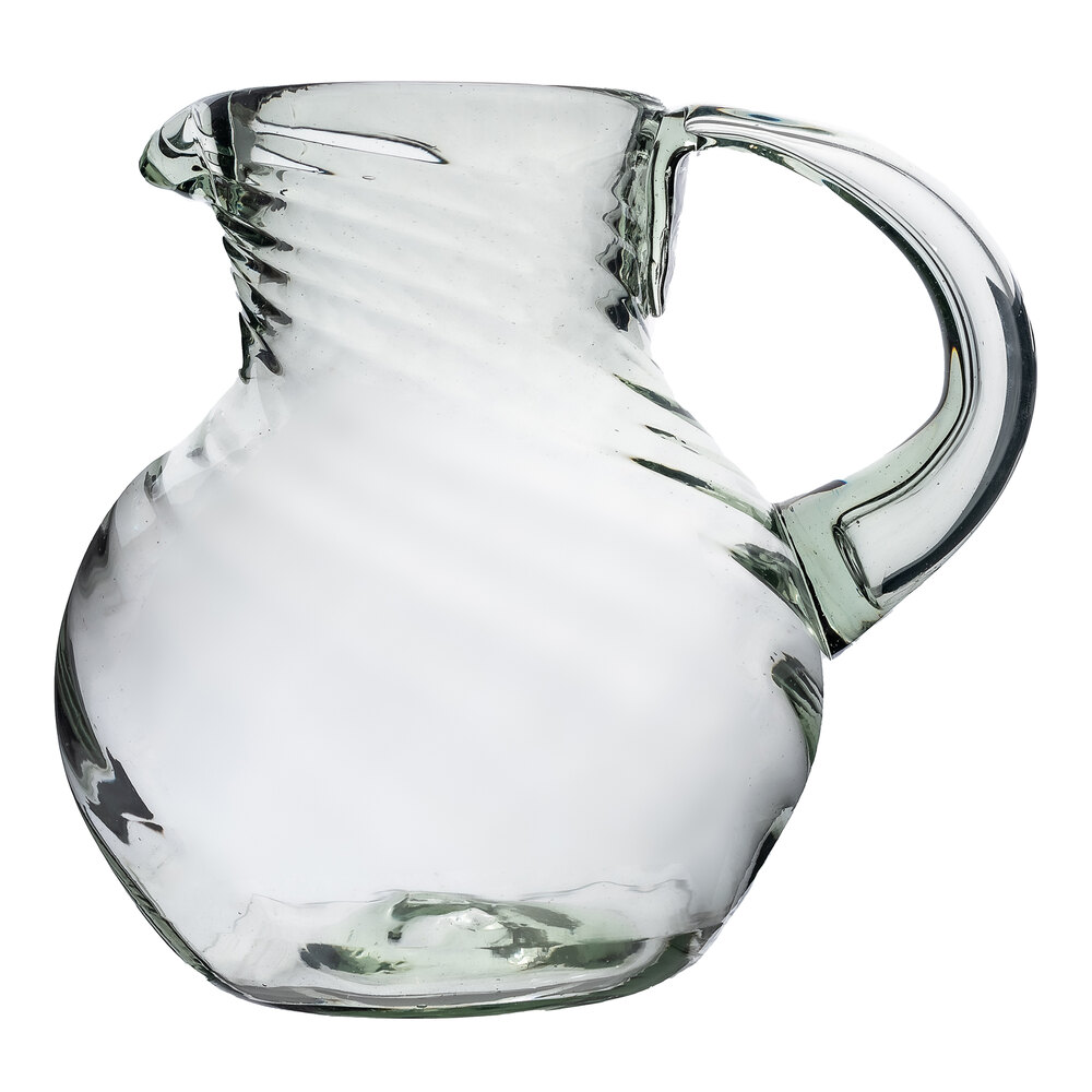 10 Strawberry Street Optic Swirl 80 oz. Glass Pitcher