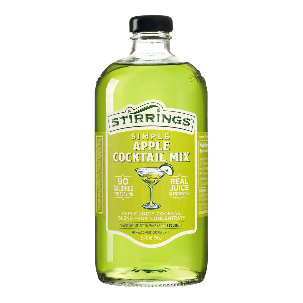 Stirrings Apple Cocktail Mix 750 mL - 6/Case
