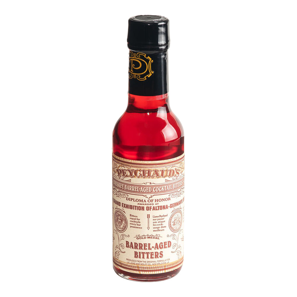 Peychaud's Barrel-Aged Aromatic Cocktail Bitters 5 fl. oz. - 12/Case