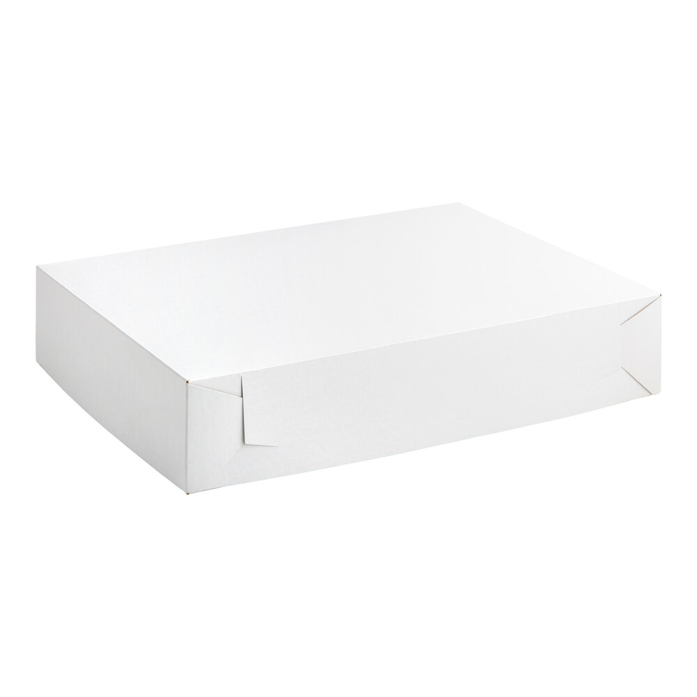 Southern Champion 19 1/2" x 14" x 4" White Half Sheet Cake / Bakery Box ...