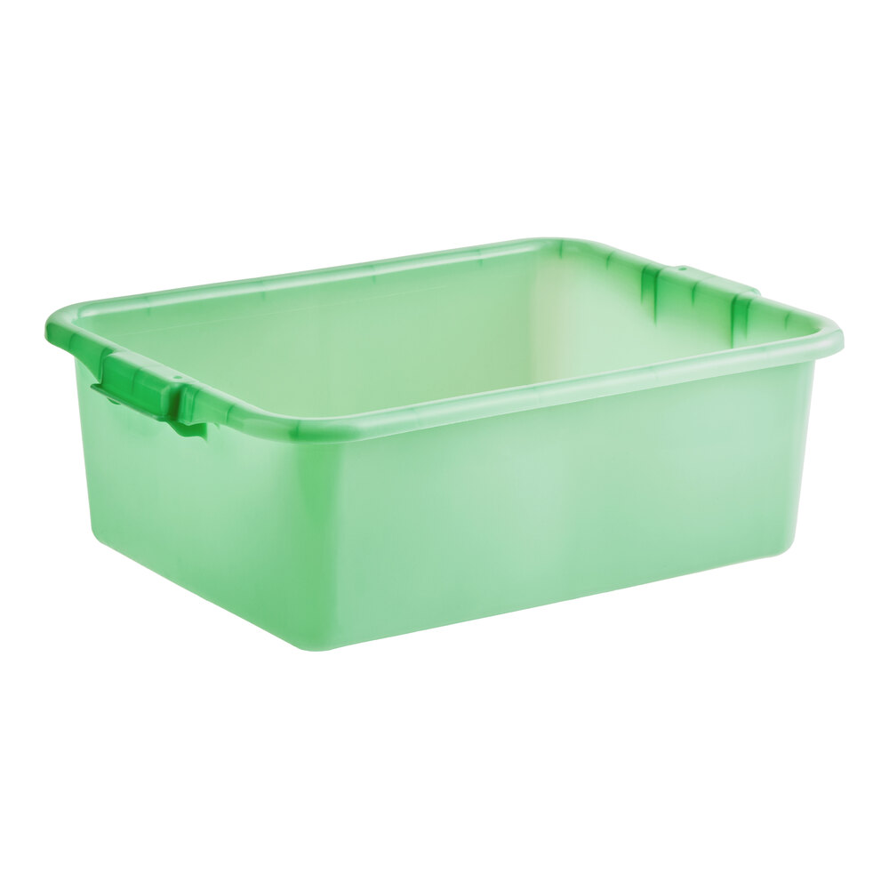 Vollrath 20" x 15" x 7" Traex® Color-Mate™ Green Bus Tub / Food Storage ...