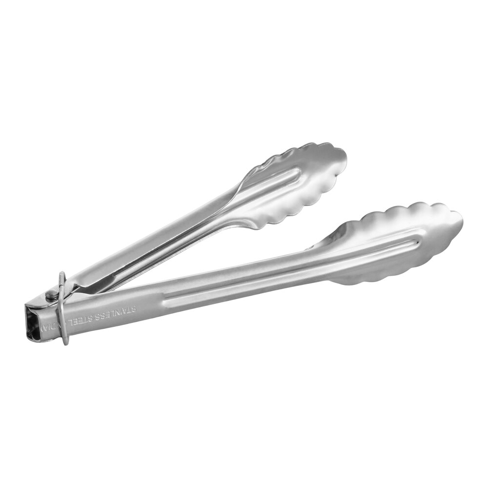 Choice 7" Heavy-Duty Stainless Steel Utility Locking Tongs
