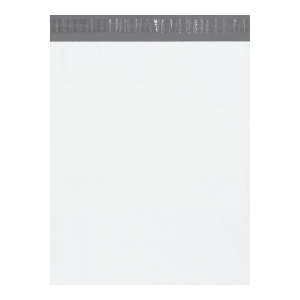 Lavex 14" x 17" 2.5 Mil White Perforated Polyethylene Mailer with ...
