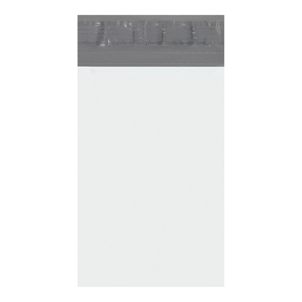 Lavex 6" x 9" 2.5 Mil White Perforated Polyethylene Mailer with Tamper ...