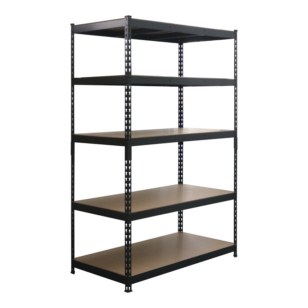 AR Shelving 48" x 24" x 72" Black Label Edition Heavy-Duty 5-Shelf ...