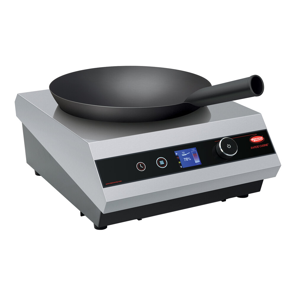 Hatco IRNG-WOKC-18 Countertop Induction Wok Range with Carbon Steel Pan ...