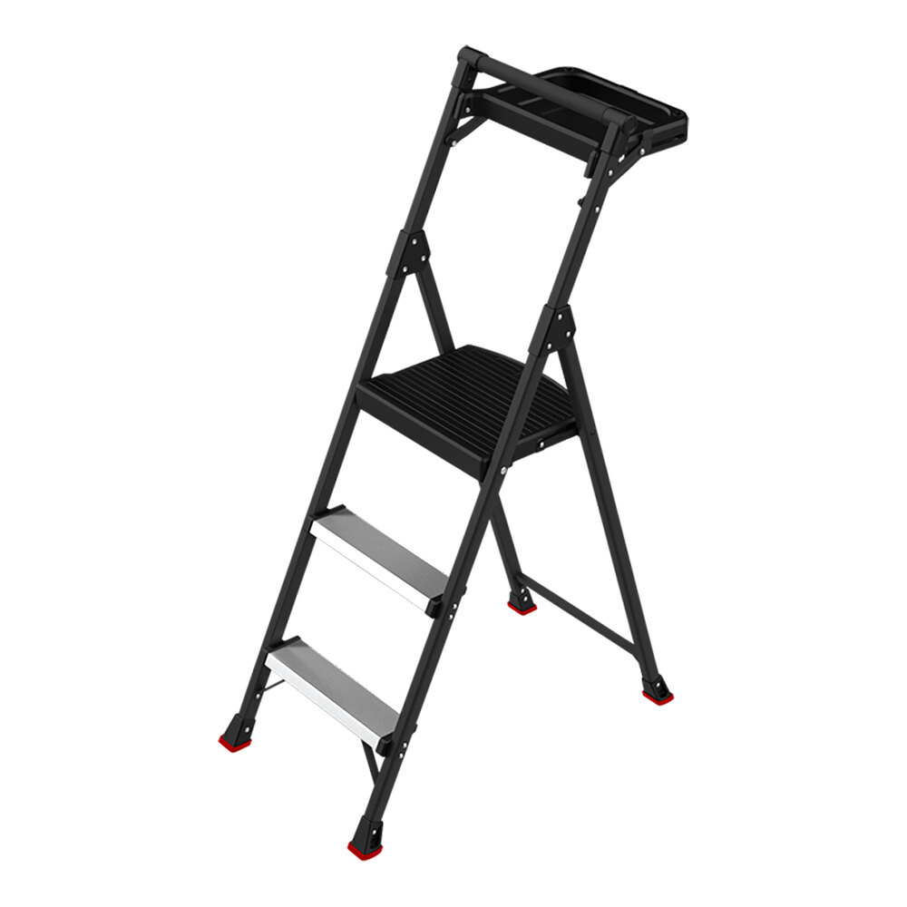 Lift Ladders 3-Step Folding Project Step Stool with Tray LLHD-3T-COM