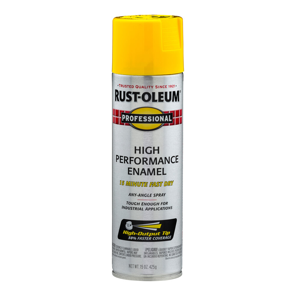 Rust-Oleum Professional 15 oz. Safety Yellow High-Performance ...