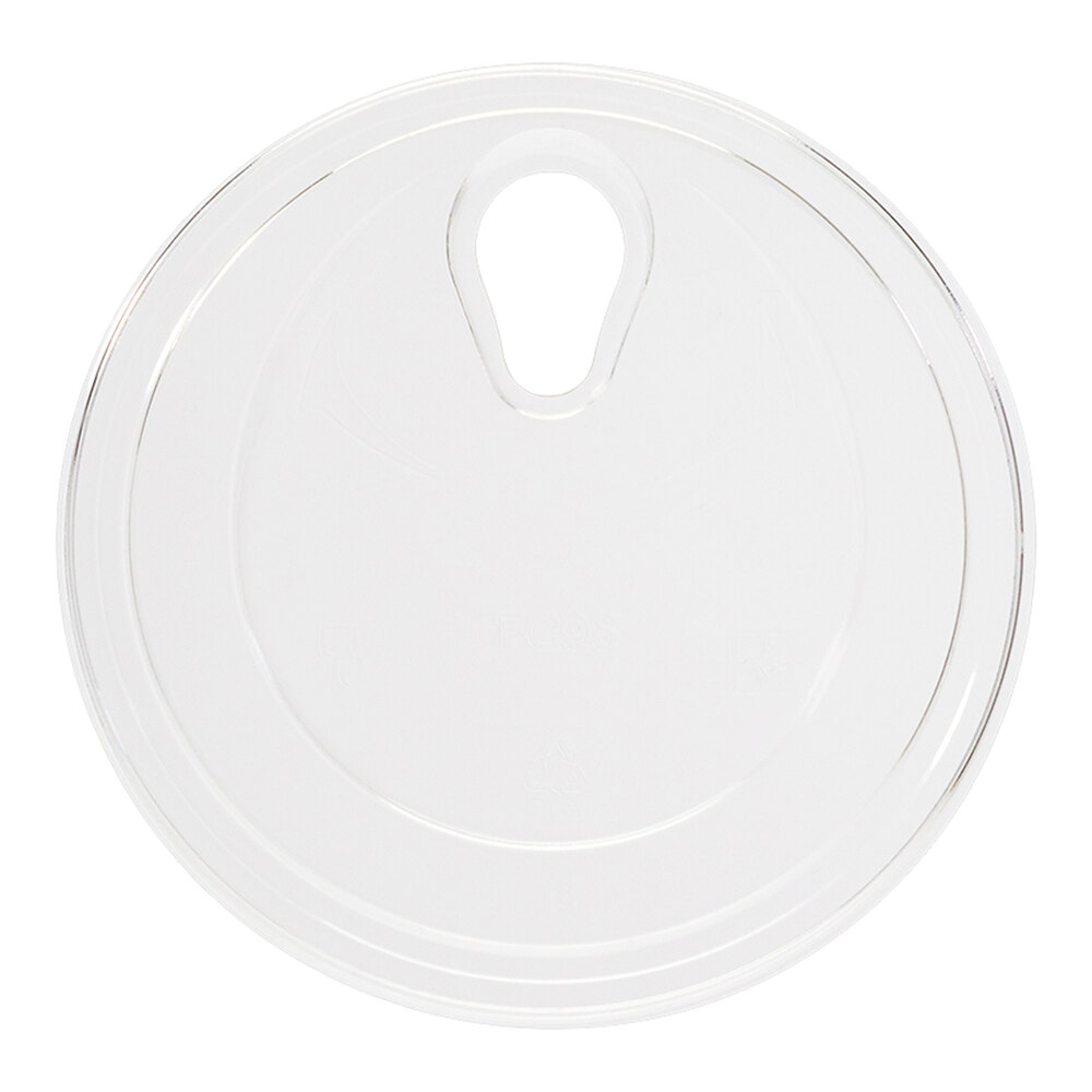 Tossware Natural Plant-Based PLA Plastic Sip Lid for Natural 98 mm Cold ...