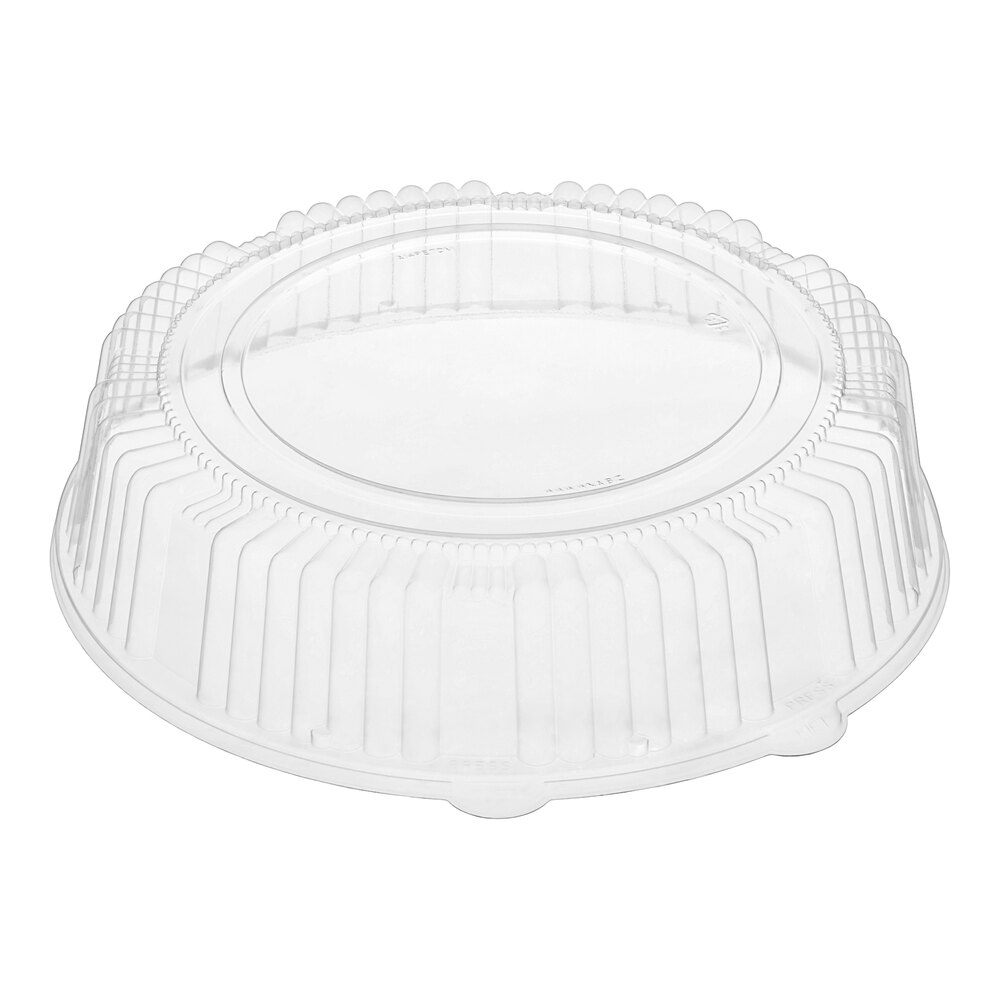 WNA Comet CheckMate 14" Clear PET Plastic Round Standard Height Dome ...