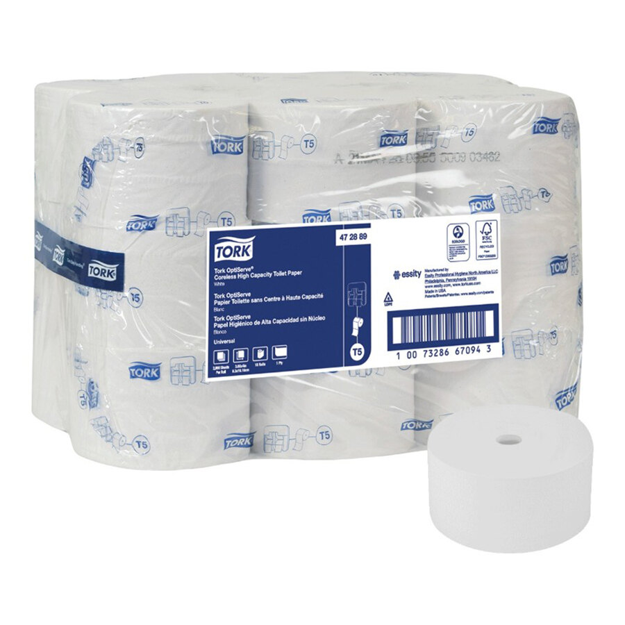Tork OptiServe T5 Coreless 2,600 Sheet 1-Ply High-Capacity Universal ...
