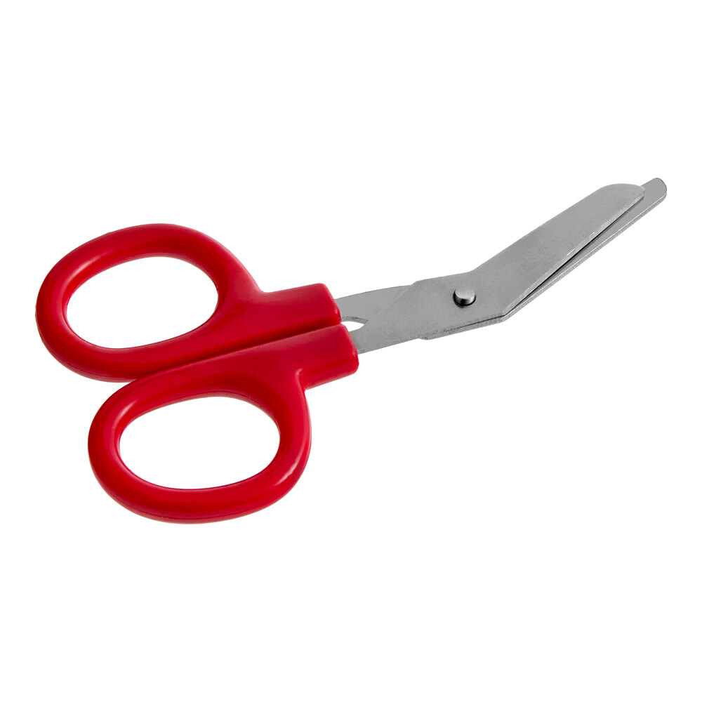 First Aid Only 17-008 4" Stainless Steel Scissors with Red Handles ...