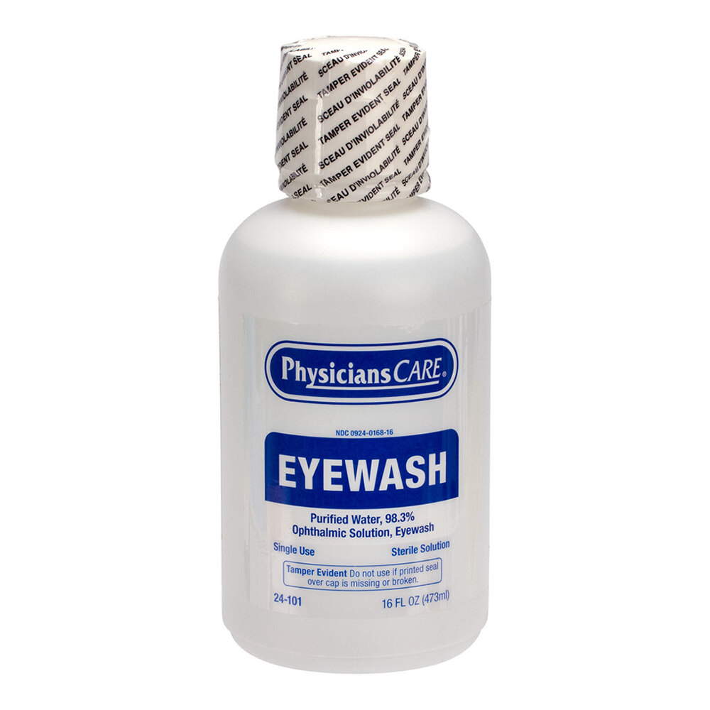 PhysiciansCare 24-101-001 16 oz. Eyewash Bottle - 12/Case