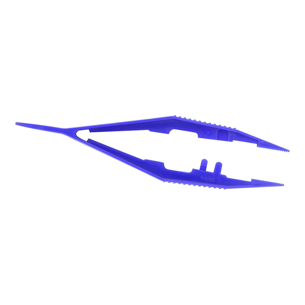 First Aid Only 730019-001 4 1/4" Blue Plastic Disposable Forceps ...