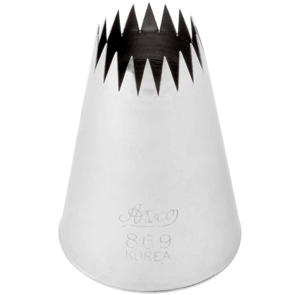 Ateco French Star Piping Tip 869 - 10/Case