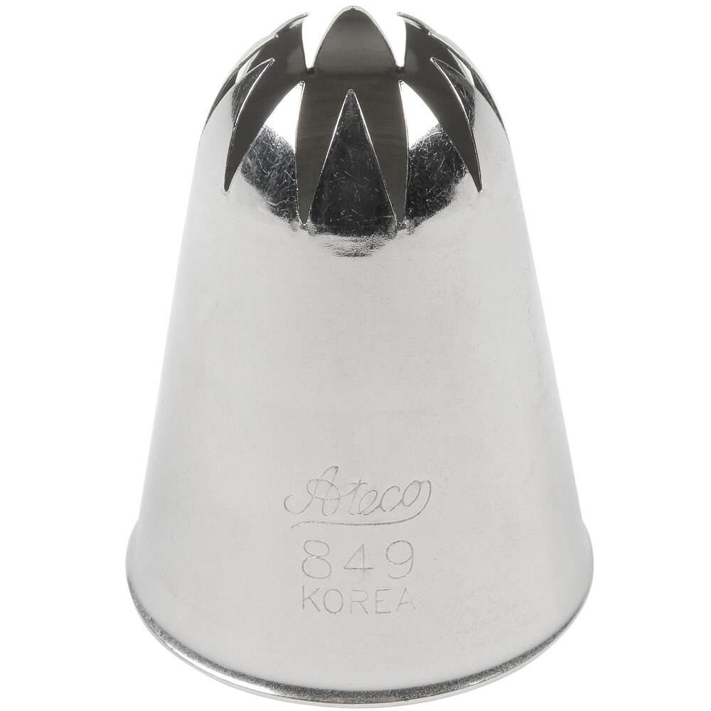 Ateco Closed Star Piping Tip 849 - 10/Case