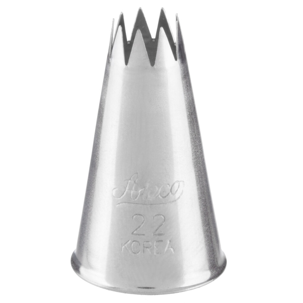 Ateco Open Star Piping Tip 22 - 10/Case